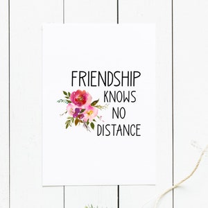 Long Distance Friendship Card, Moving Away - Etsy