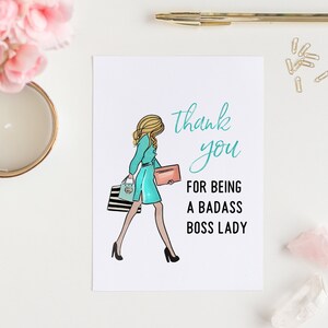 Boss Day Card, Female Boss, Thank You, Bosses Appreciation, Boss ...