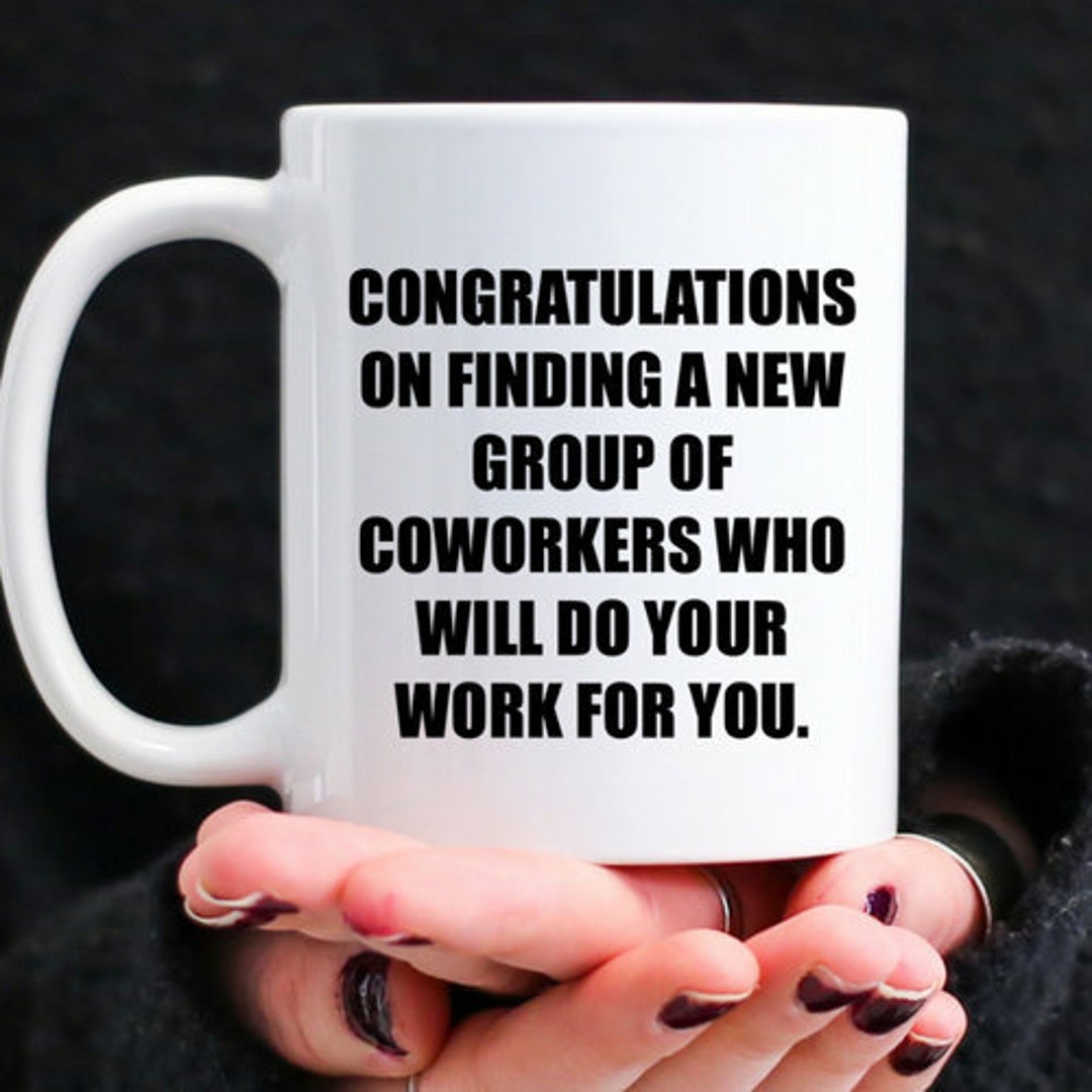 Collègue quittant son emploi adieu au revoir Gag cadeau, félicitations ...