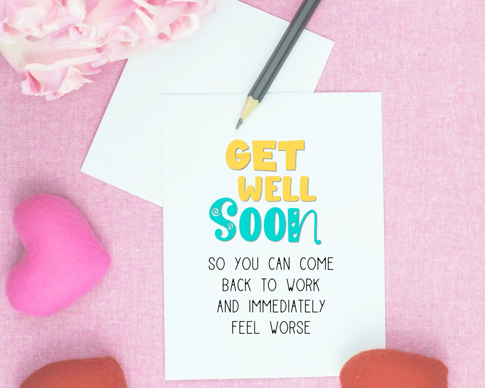 Funny Coworker Get Well Soon Card - Etsy