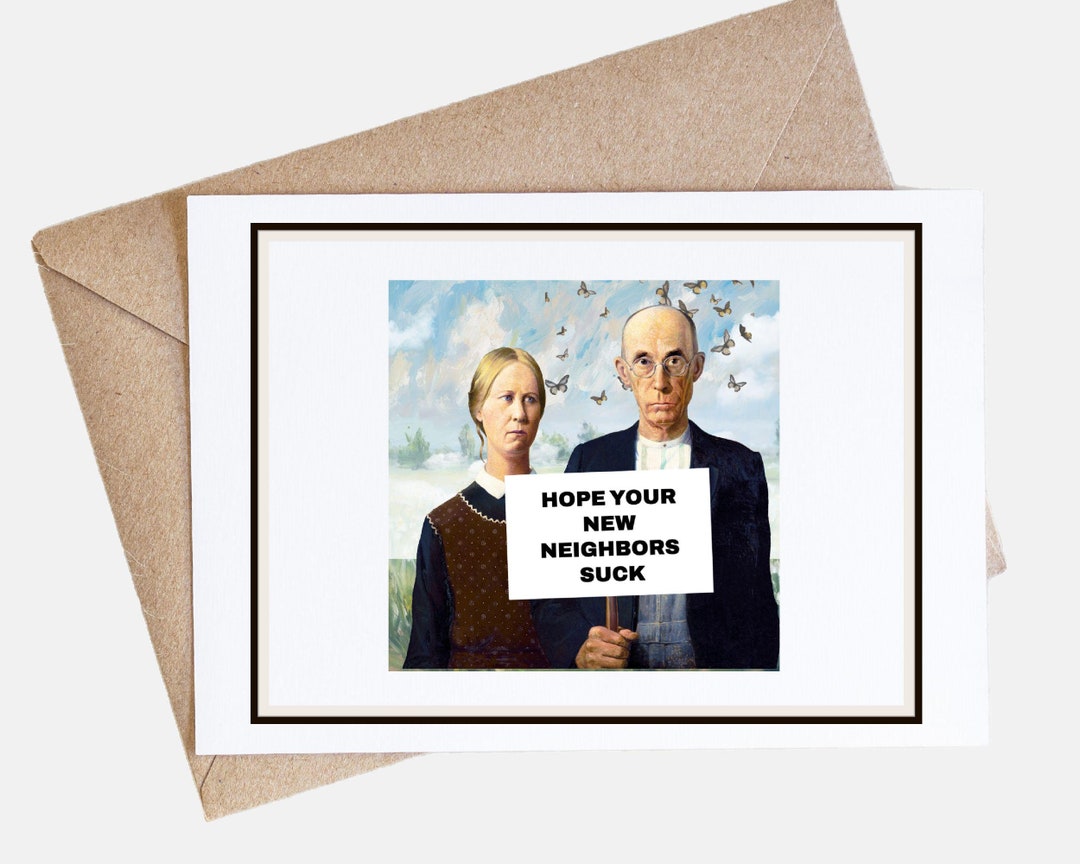 Neighbor Moving Away Gift, Funny Leaving Goodbye Card, Sarcastic ...