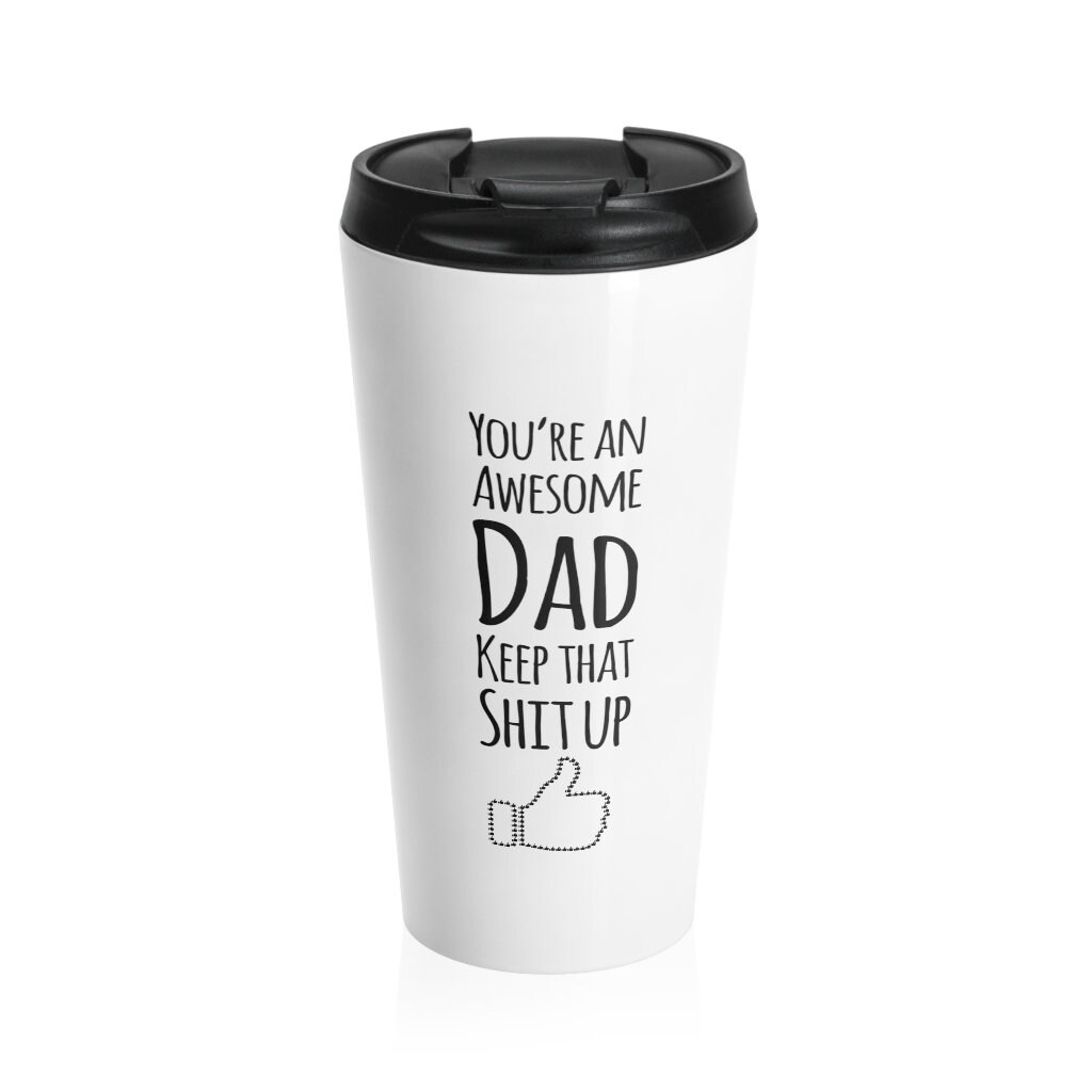 Funny Dad Gift Awesome Dad Tumbler Cup Travel Coffee Mug - Etsy