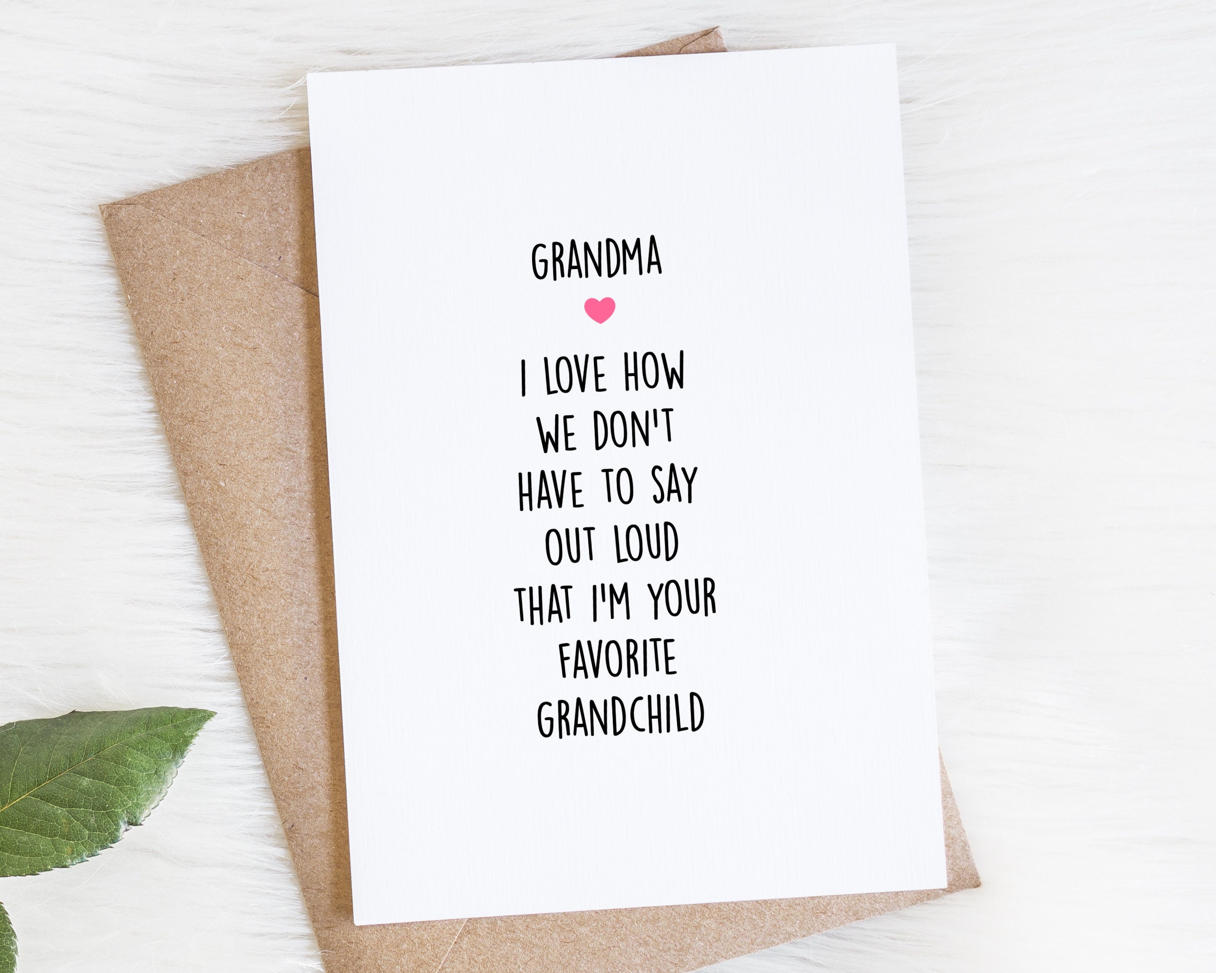 Funny Grandma Card, Love How We Don't Have to Say Out Loud I'm Your ...