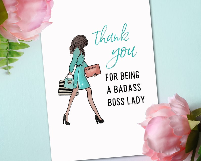 Boss Day Card, Female Boss, Thank You, Bosses Appreciation, Boss ...