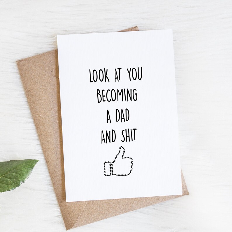 Funny New Baby Card Congratulations Card for Dad First Time - Etsy