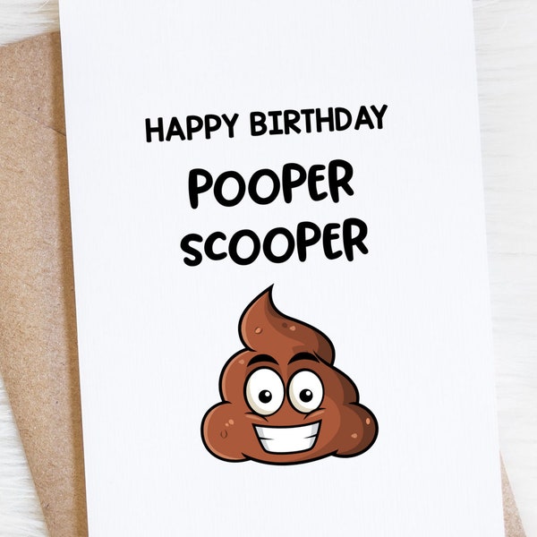 Dog Poop Birthday Card - Etsy