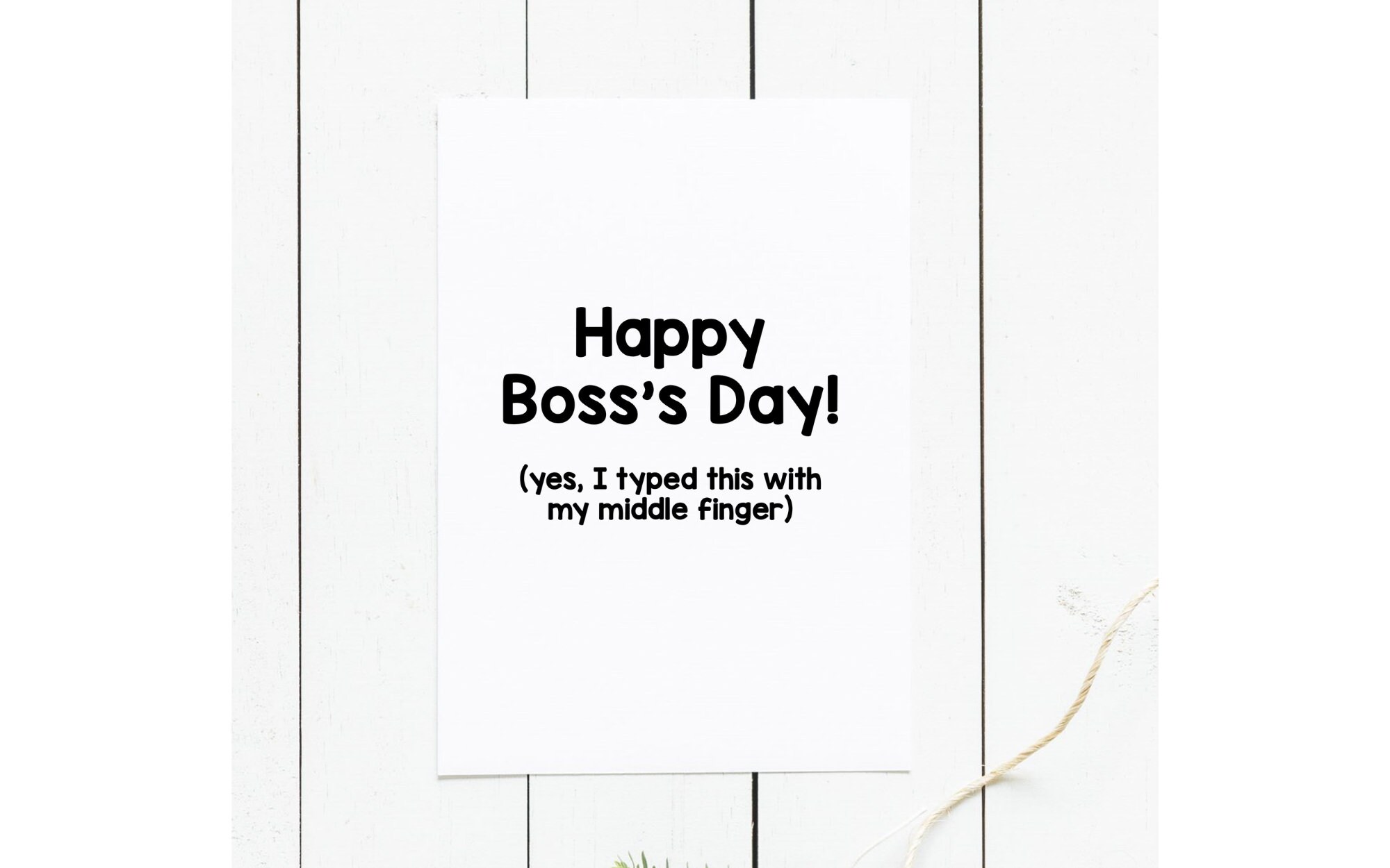 Happy Boss's Day 2019 Card Funny Appreciation Gift From | Etsy