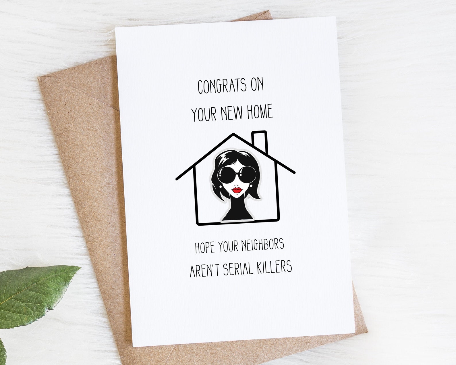 New Home Card Funny Housewarming Card Hope Your Neighbors - Etsy