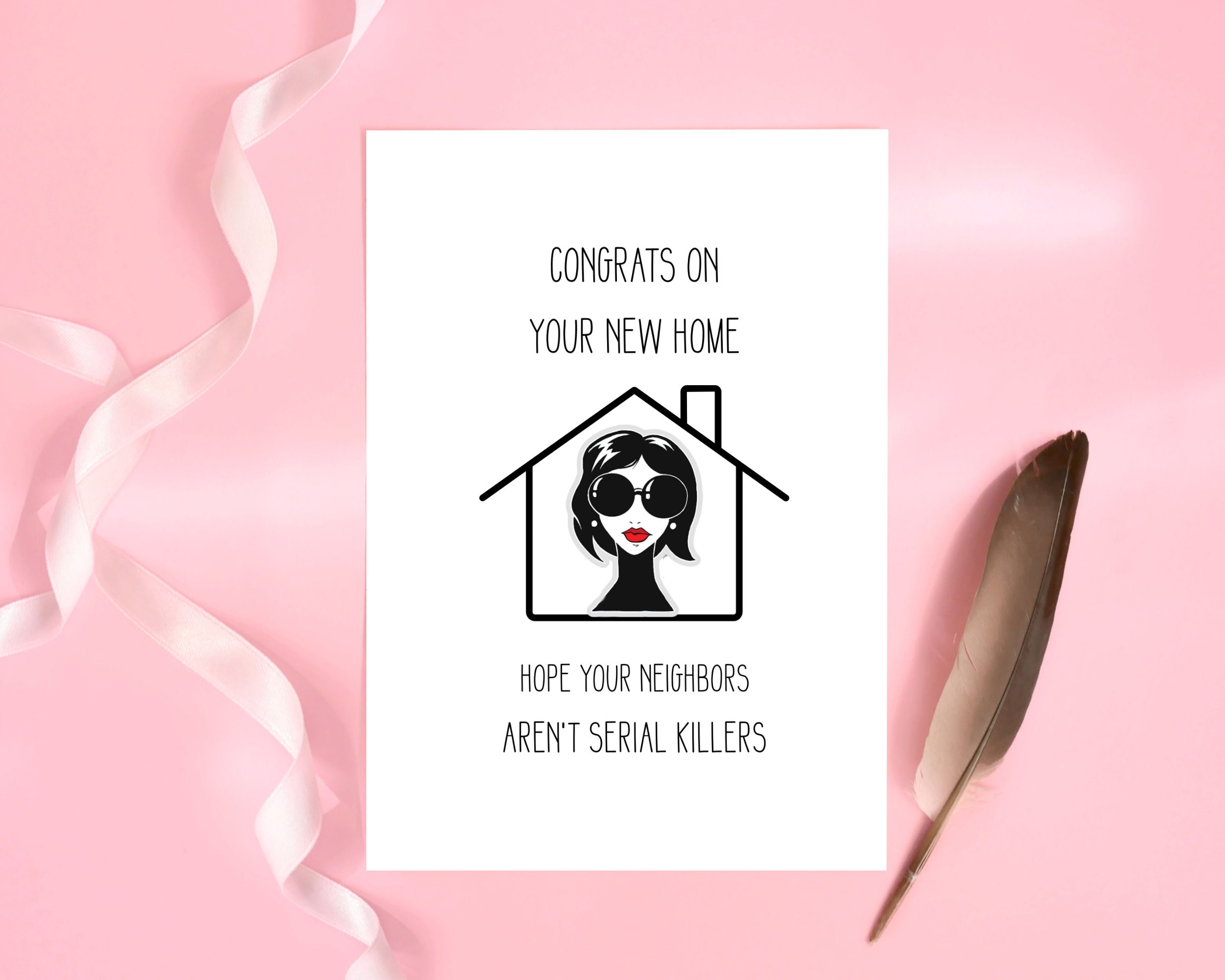 New Home Card Funny Housewarming Card Hope Your Neighbors | Etsy