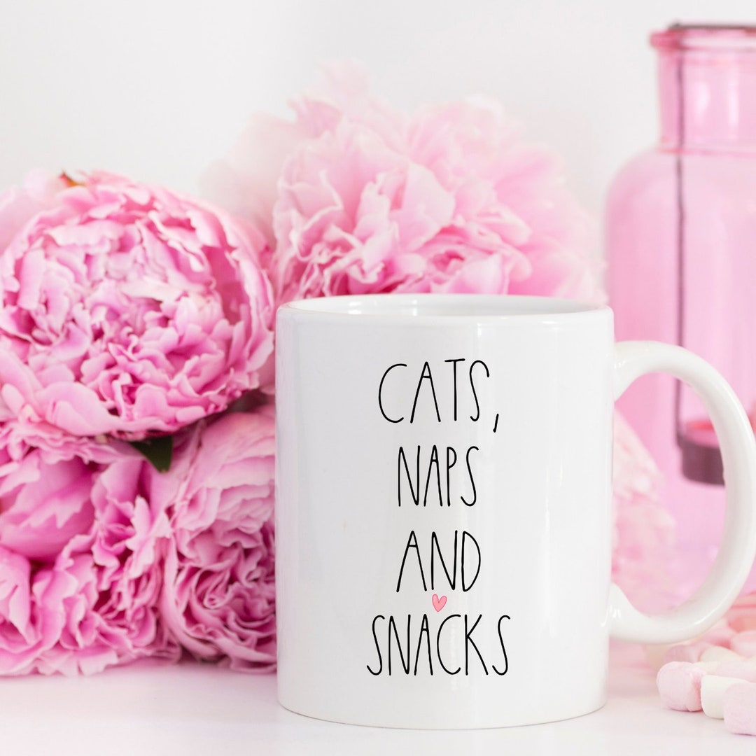 Cats Naps and Snacks, Funny Cat Lover Gift, Coffee Mug - Etsy
