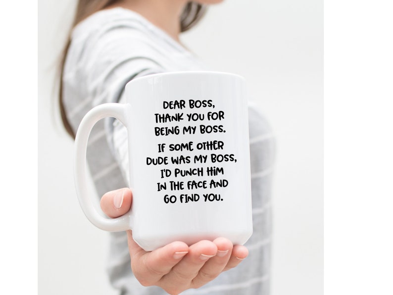 Gift for Male Boss Boss Mug Dear Boss Thank You for Being My - Etsy
