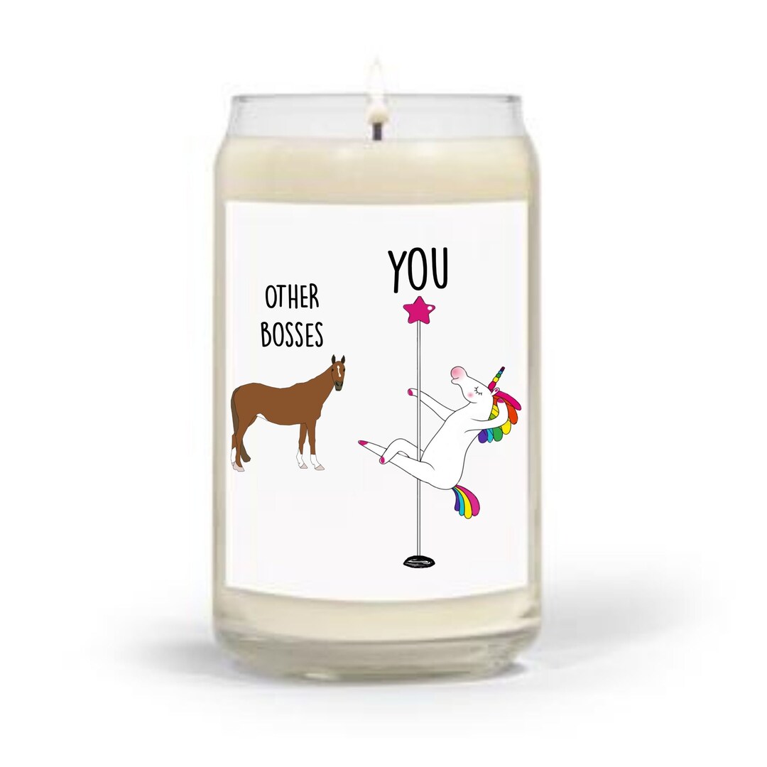 Boss Birthday Gift, Funny Candle, Other Bosses You, Unicorn Pole Dancer ...