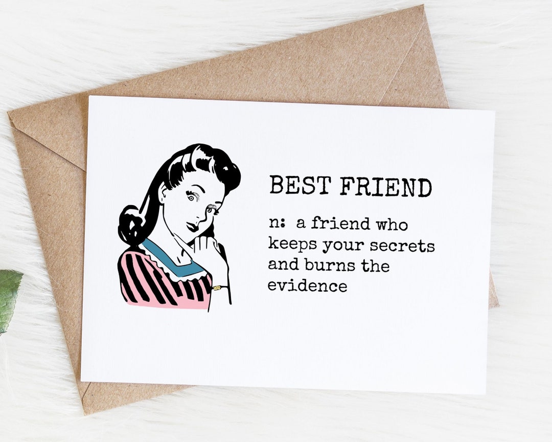 Best Friend Card, Funny Best Friend Birthday, Bestie Card, BFF ...