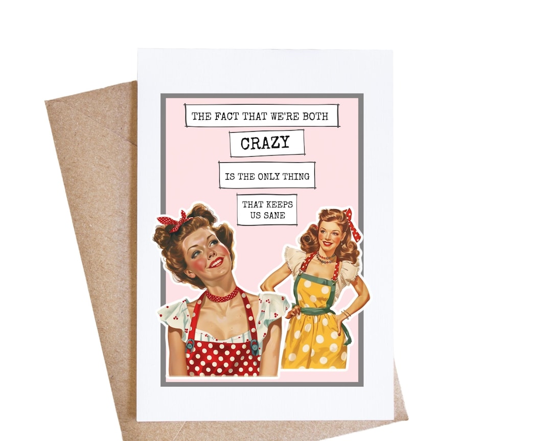 Funny Best Friend Card, BFF Long Distance Friendship, Humorous ...