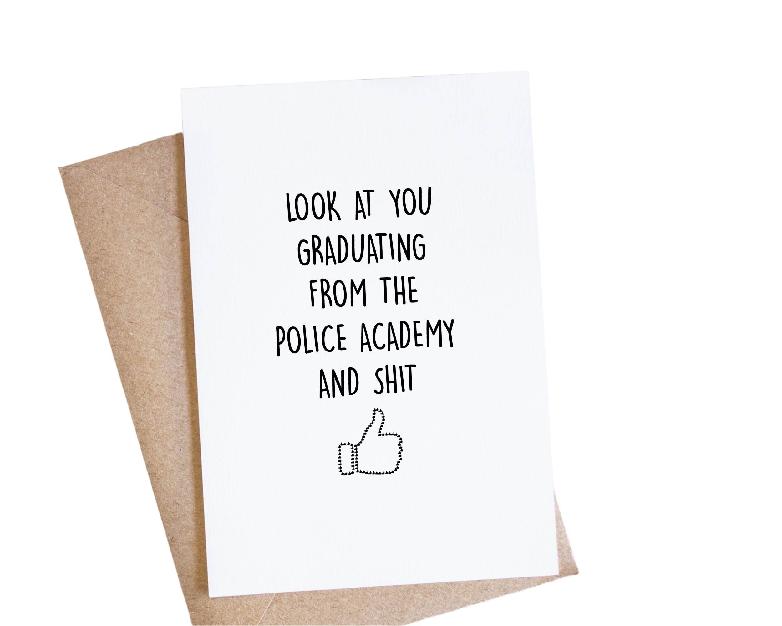 Police Academy Graduation Card