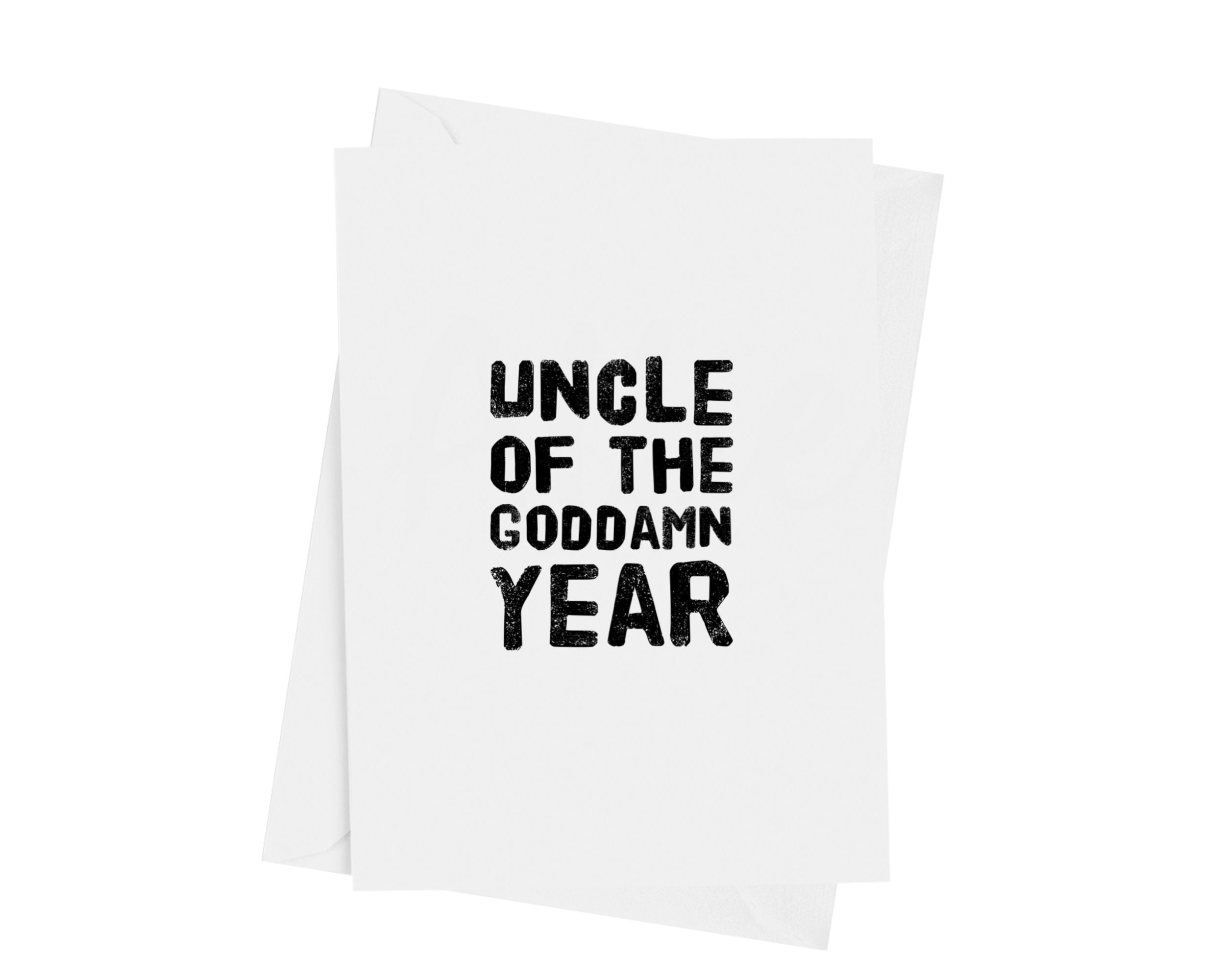 Uncle Card Funny Birthday Card From Niece Fathers Day - Etsy