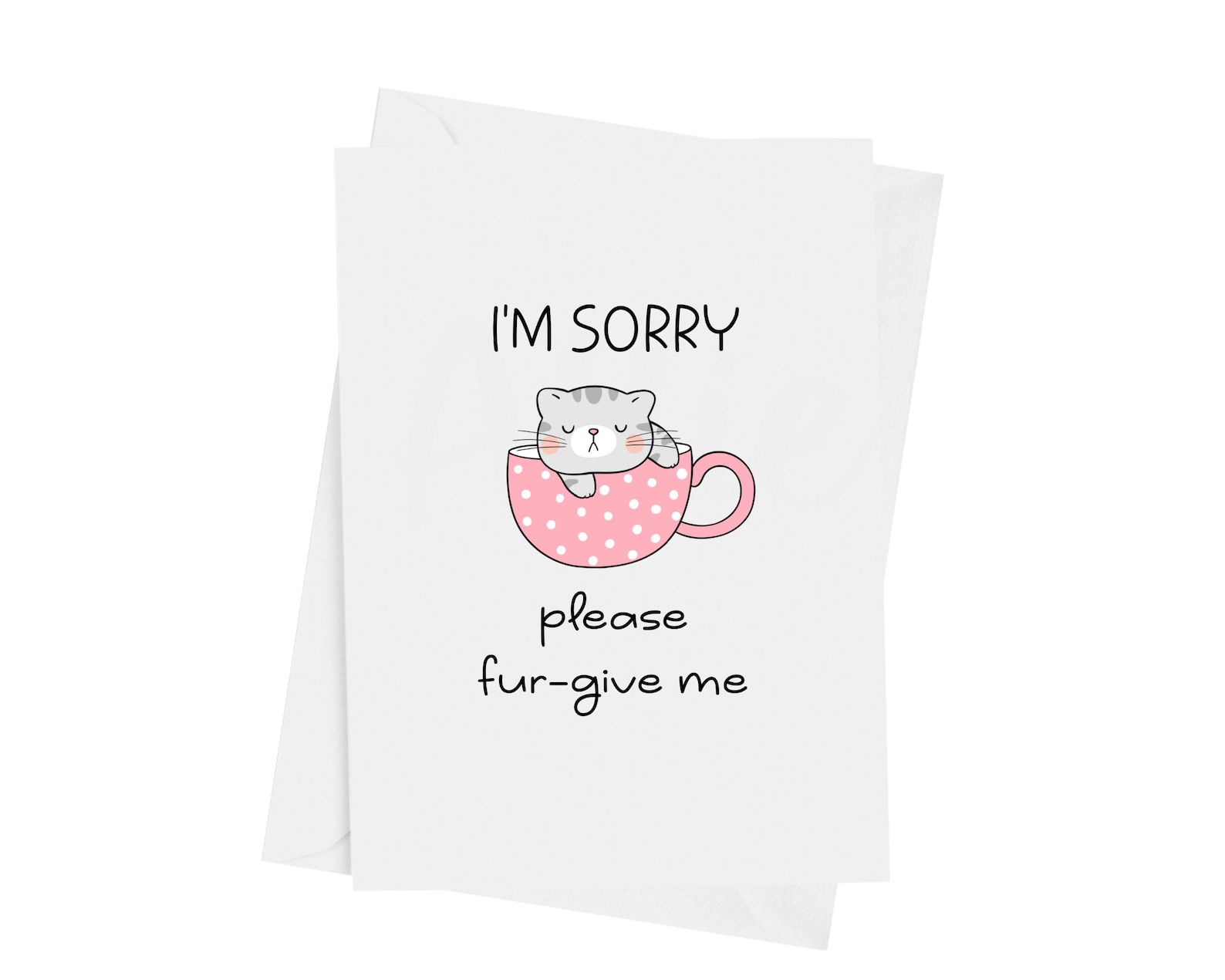 Apology Card I'm Sorry Funny Forgiveness Greeting Card | Etsy