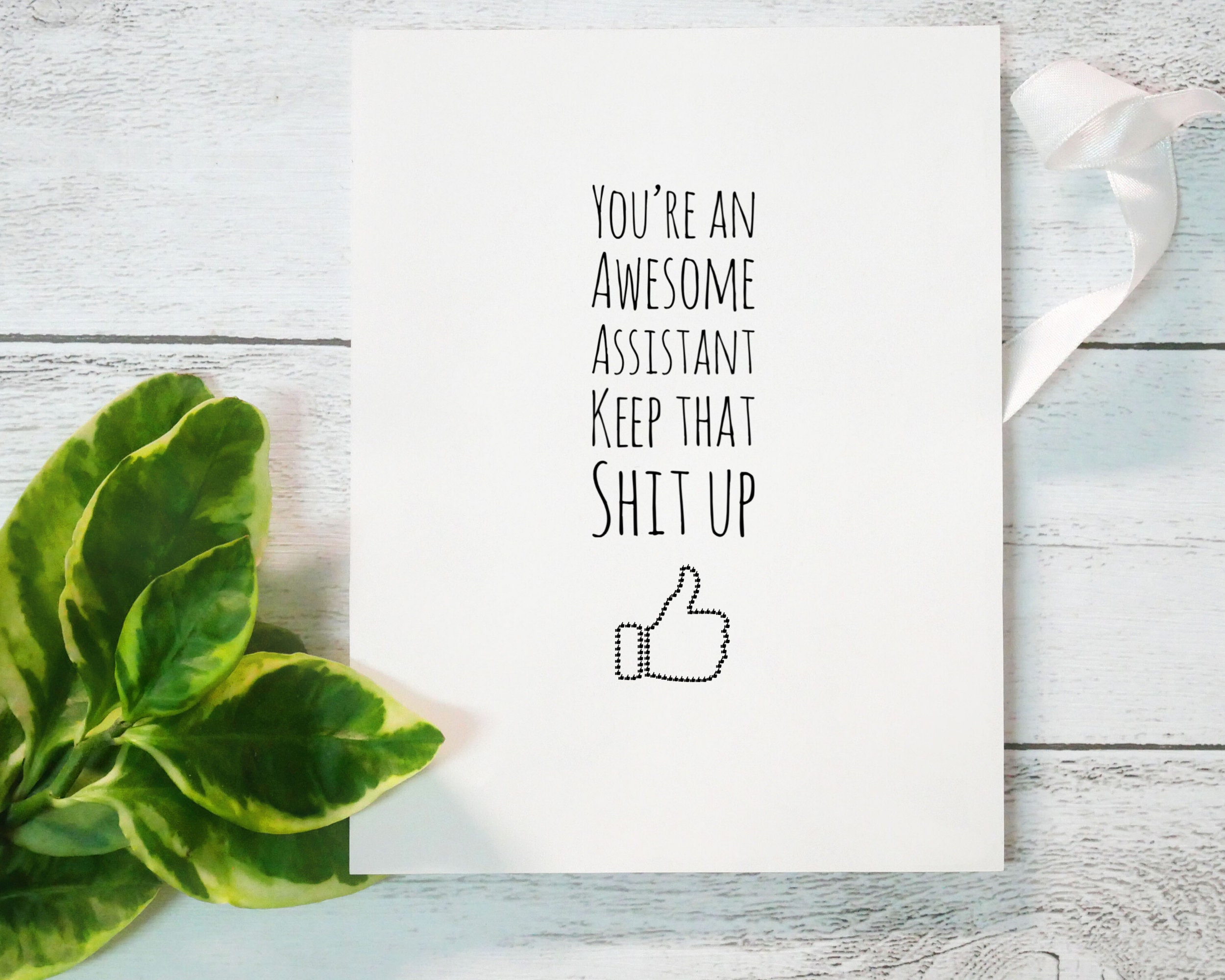 Funny Assistant Gift Employee Appreciation Administrative - Etsy UK