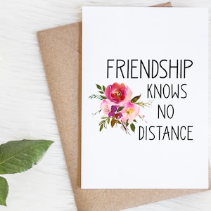 Long Distance Friendship Card, Moving Away - Etsy