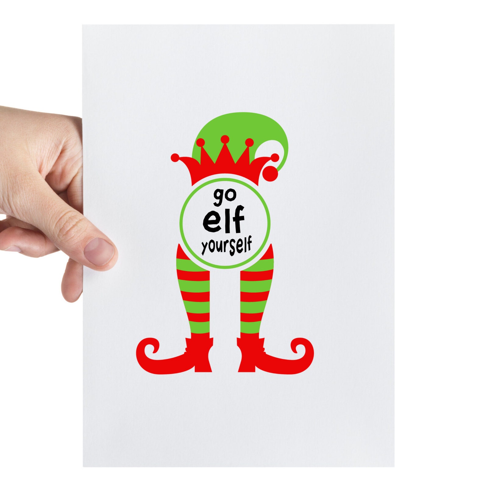 Funny Christmas Card For Friends Go Elf Yourself - Etsy Nederland