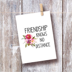 Long Distance Friendship Card, Moving Away - Etsy