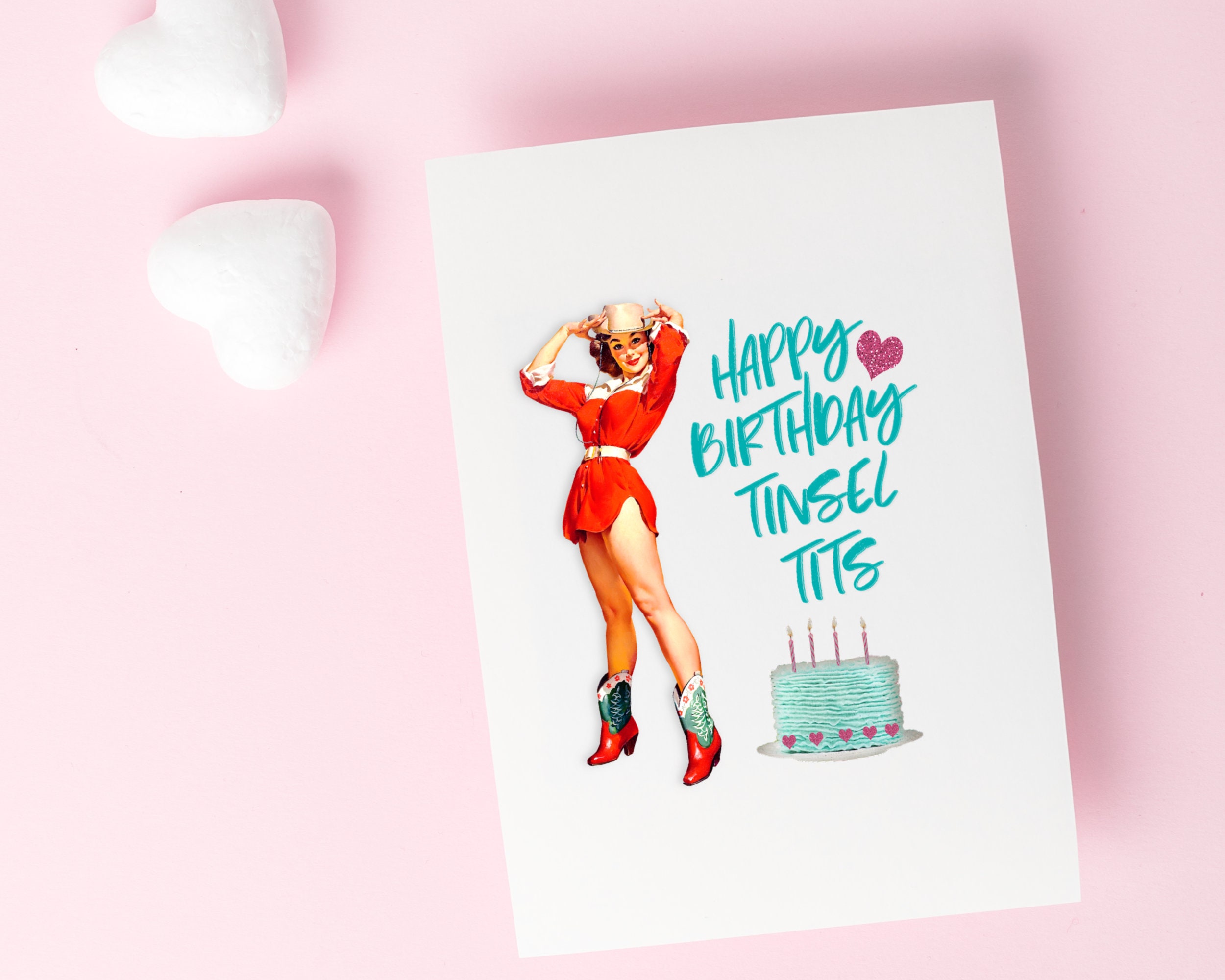 Vintage Pin Up Happy Birthday Concept: Celebration, Birthday.