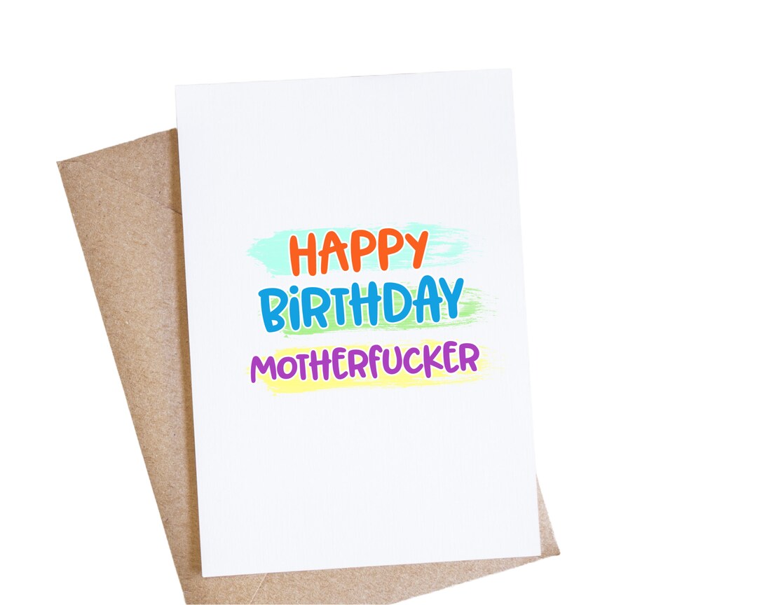 Inappropriate Birthday Card Funny Friend Card Happy Birthday - Etsy
