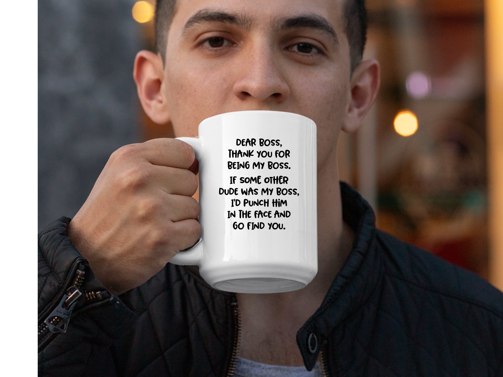 Gift for Male Boss Boss Mug Dear Boss Thank You for Being My | Etsy