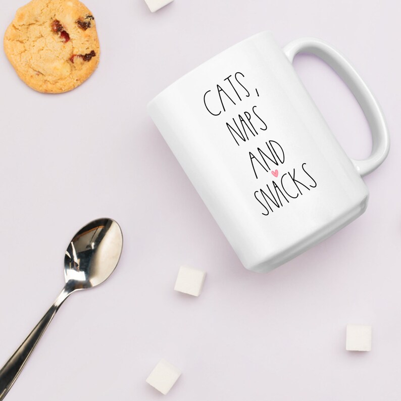 Cats Naps and Snacks, Funny Cat Lover Gift, Coffee Mug - Etsy