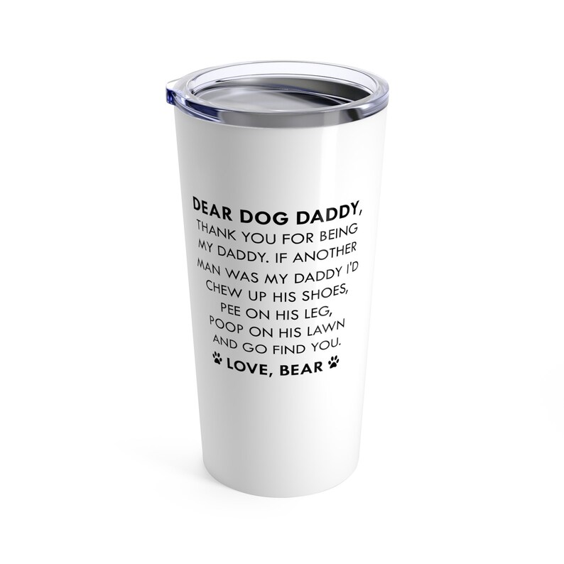 Dog Dad Gift Personalized Name Custom Pet Photo Travel Mug - Etsy