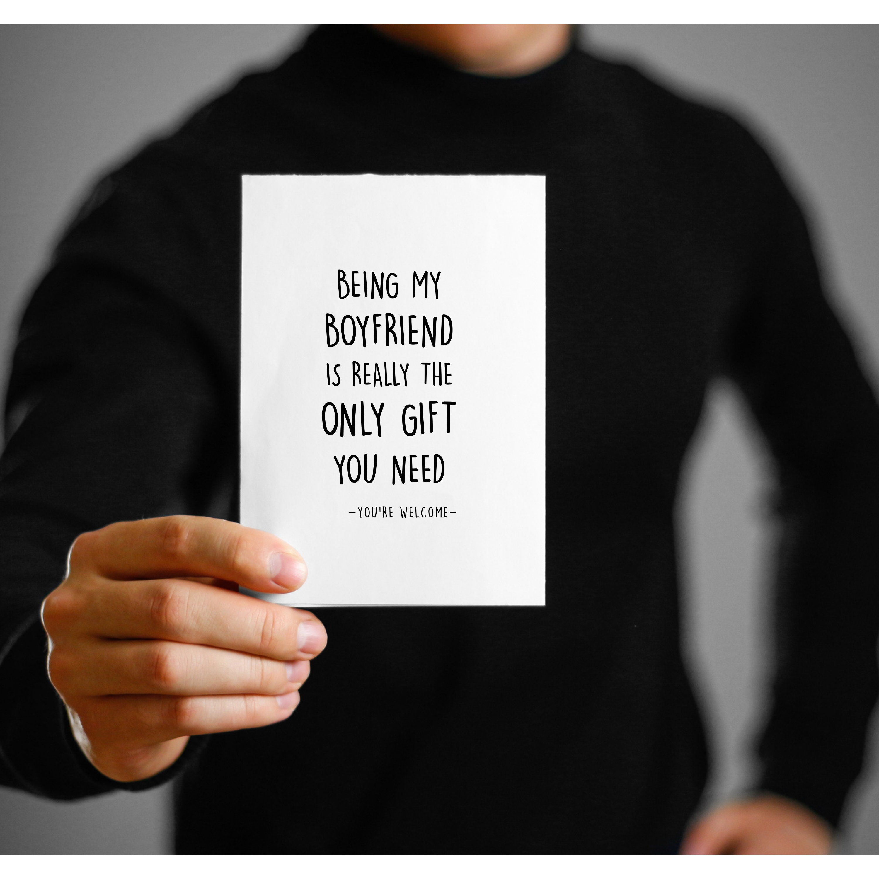 Boyfriend Card Boyfriend Birthday Funny Anniversary Card for - Etsy