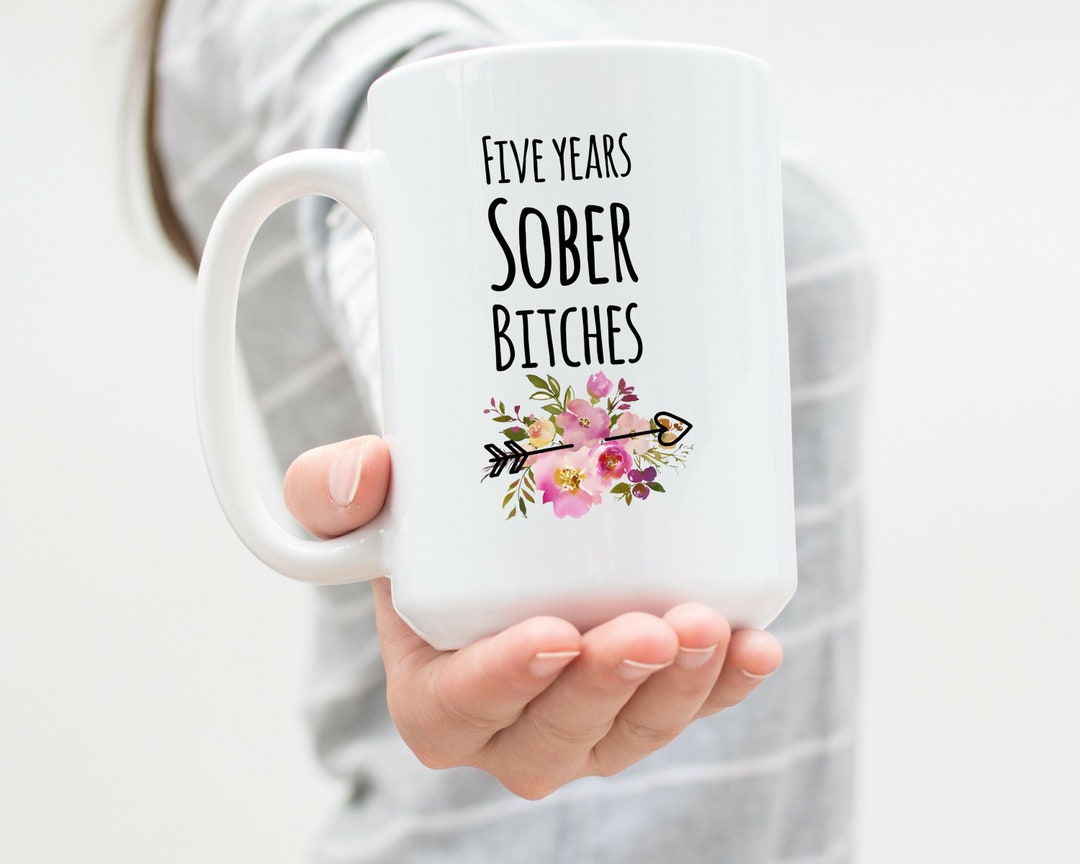 5 Years Sober Gift, Five Yr Sobriety Anniversary, Funny Congratulations ...