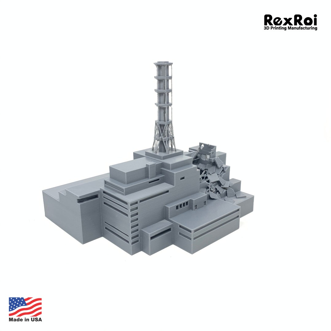 Chernobyl Nuclear Plant Model Chernobyl 3D Model Chernobyl Replica ...