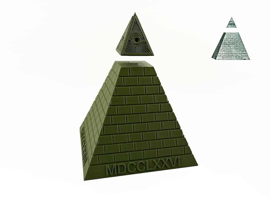 All Seeing Eye Dollar Pyramid, Eye of Providence, Illuminati Pyramid ...