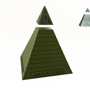 All Seeing Eye Dollar Pyramid, Eye of Providence, Illuminati Pyramid ...