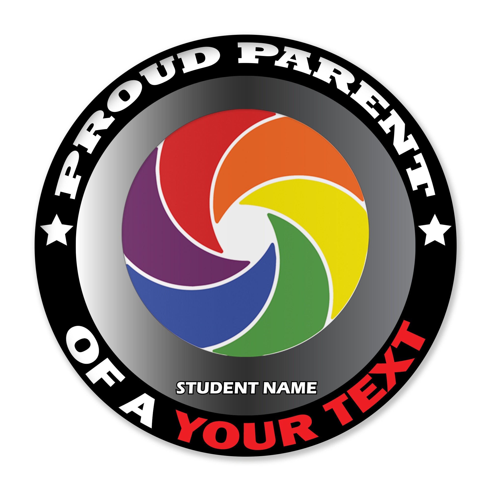 Custom School Spirit Sticker, Proud Parent Car Decal - Etsy