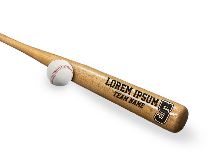 Personalized Mini Wood Baseball Bat for Baseball Themed Room With Sport ...