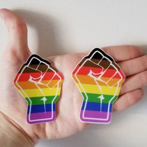 Gay Pride Flag Decal waterproof Rainbow Flag | Etsy