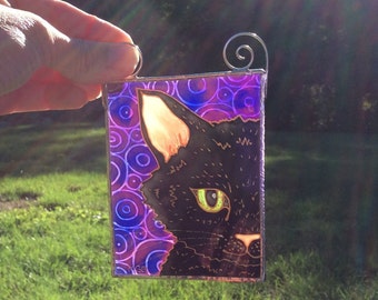 Cat suncatcher | Etsy
