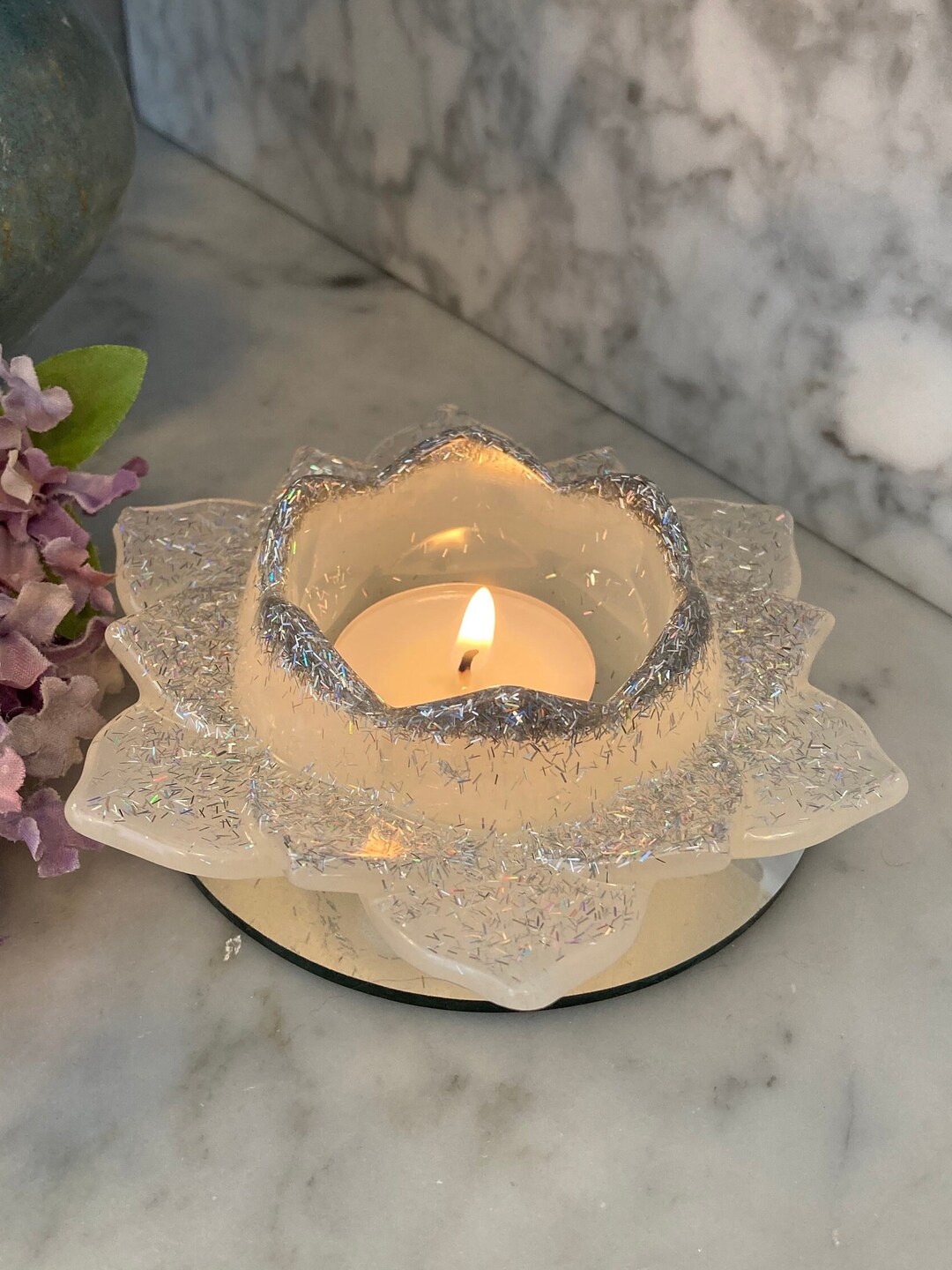 Beautiful Lotus Flower Candle Holder/flower Pot - Etsy