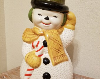 Ceramic snowman | Etsy