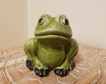 Vintage ceramic frog | Etsy