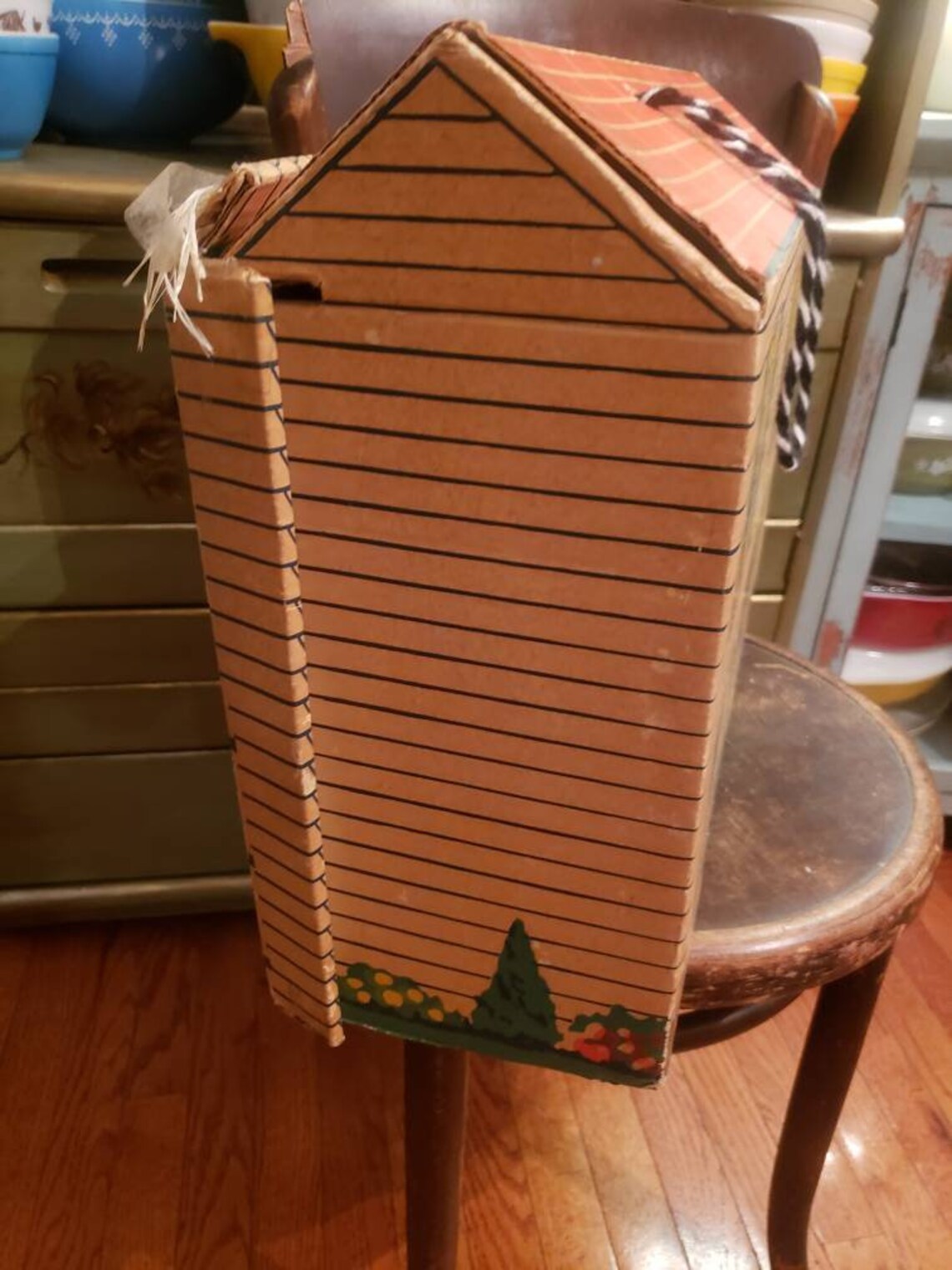 Vintage Louis Marx Cardboard Dollhouse With Plastic Furniture | Etsy