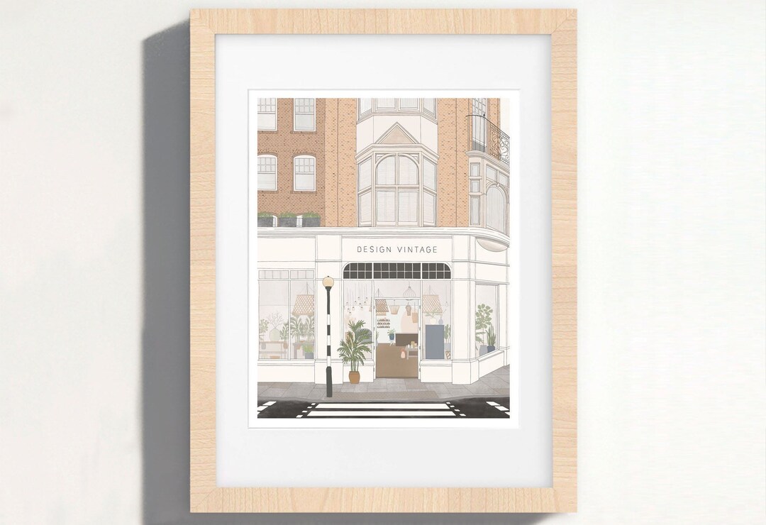 London Storefront | Chelsea Neighborhood | Vintage Shop | City Print ...