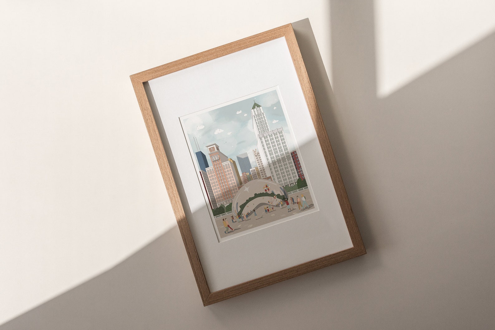 Chicago Bean Cloud Gate Art Print Chicago Souvenir - Etsy
