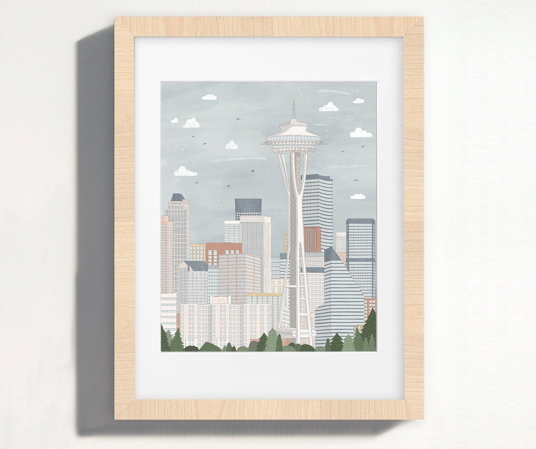 Seattle Space Needle | Fine Art Print | Washington State | PNW Poster ...