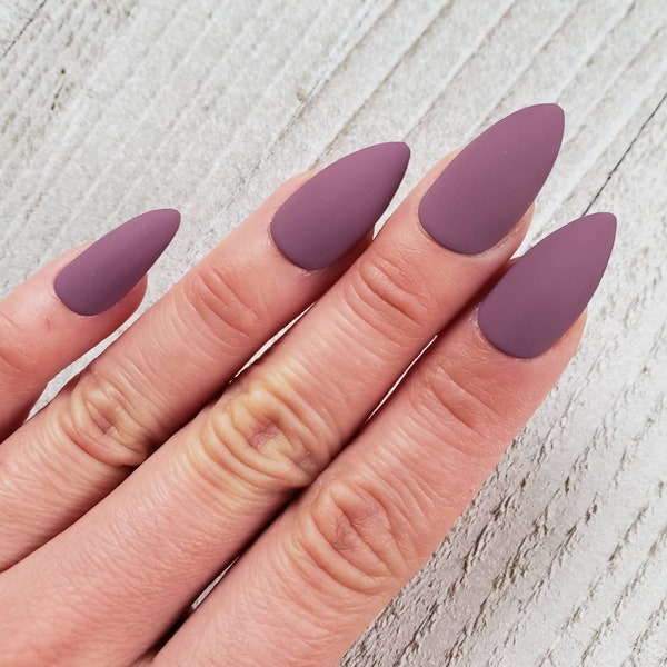 Matte Fake Nails - Etsy
