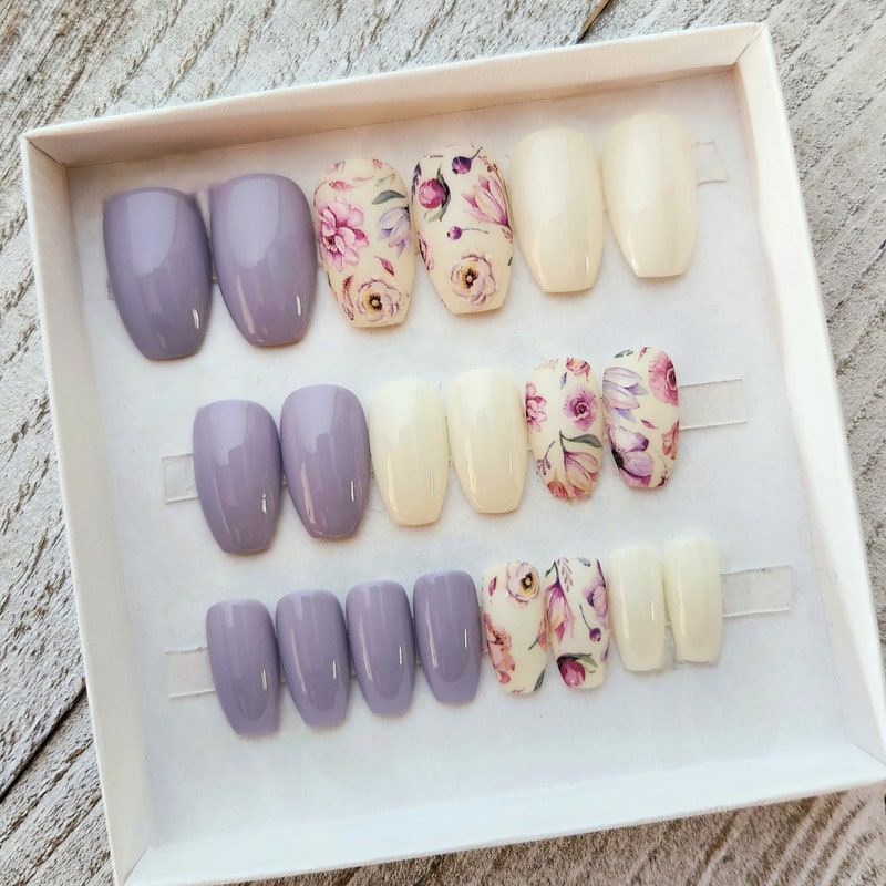 Cute Fake Nails - Etsy
