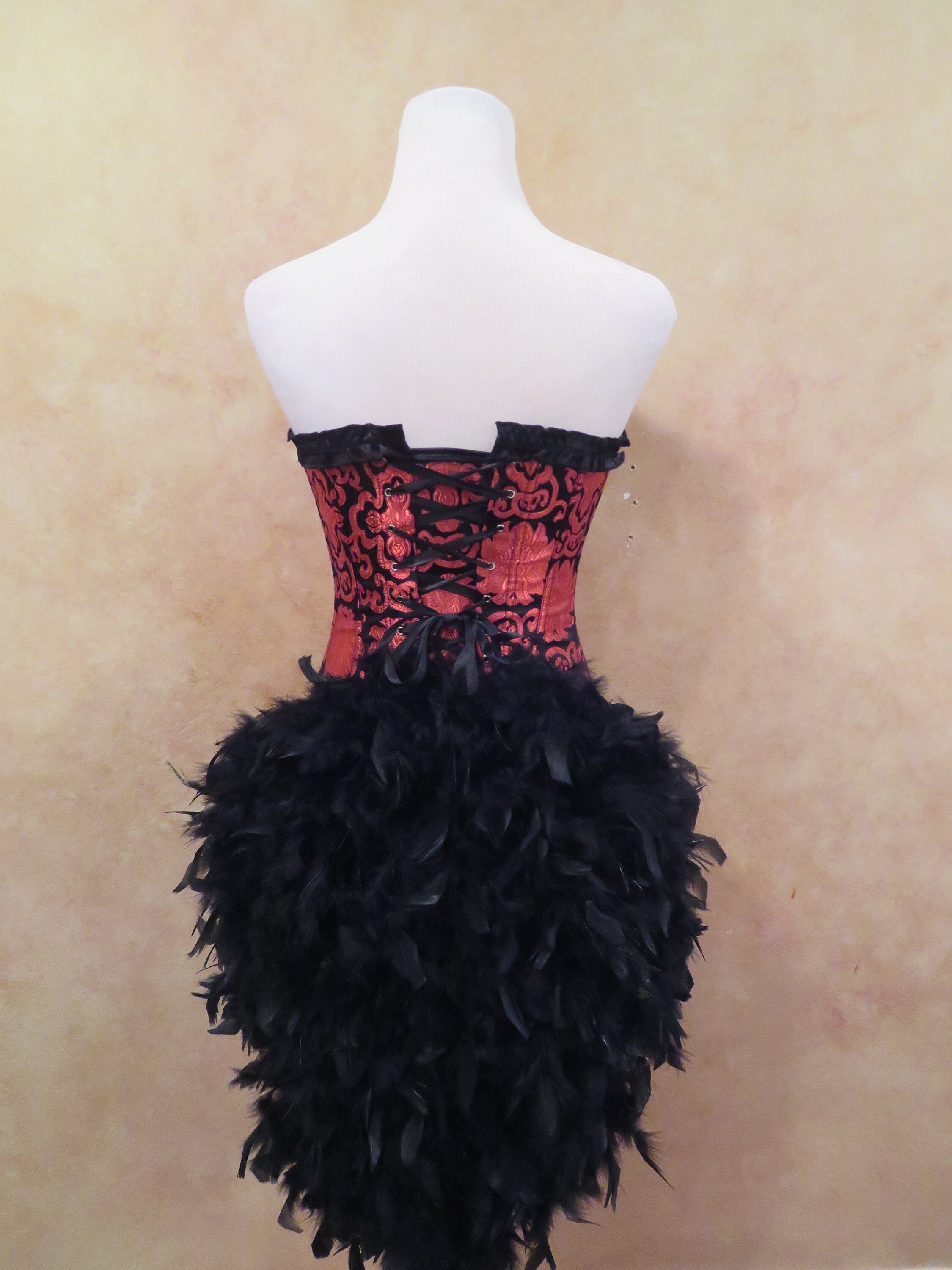 NASHVILLE MARDI GRAS Ring Master Dress Corset Feather Carnival - Etsy