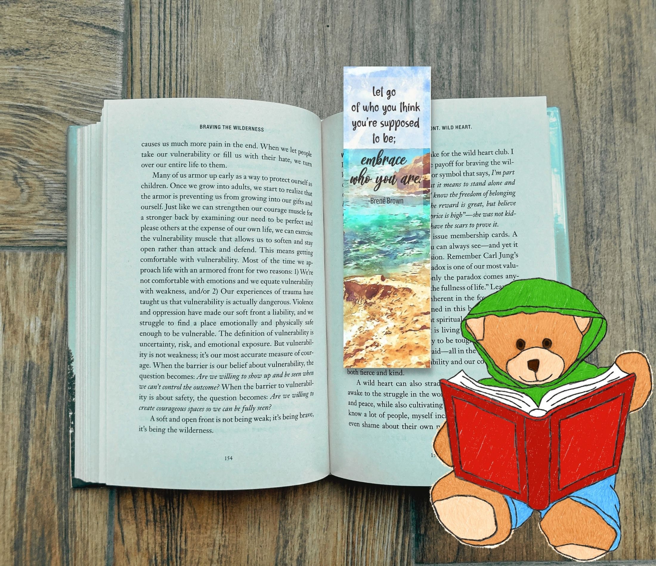 Unique Printable Bookmarks Brene Brown Quotes Digital | Etsy